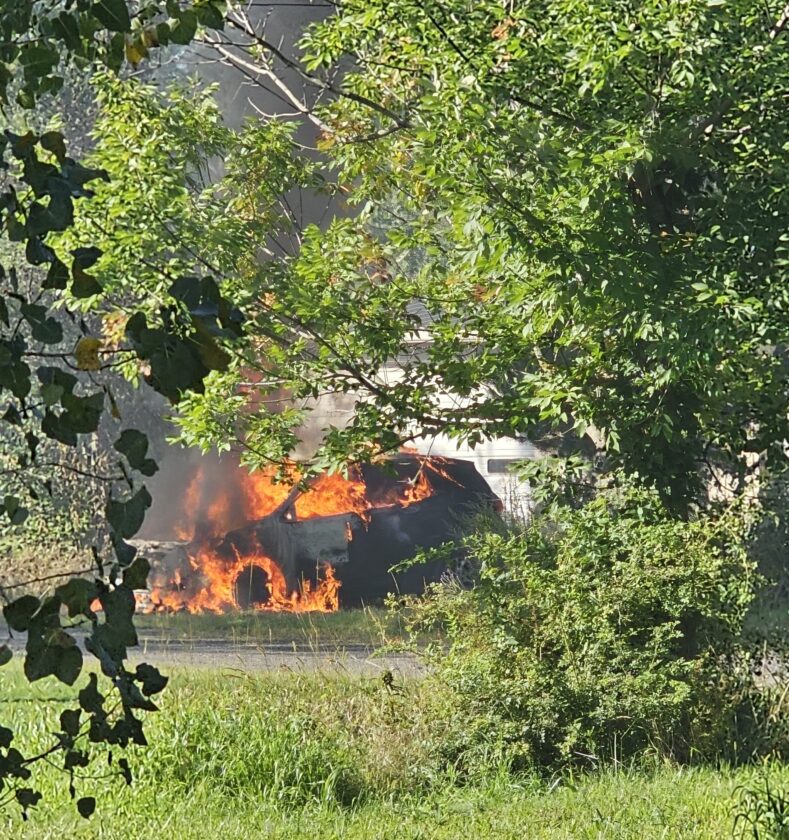 Car fire too close for comfort | News, Sports, Jobs - Observer Today